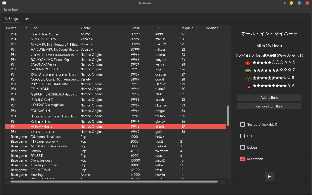 A tool to manage and import songs and their notecharts into Taiko no ...